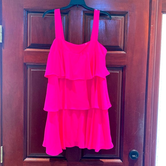Adrienne | Dresses | Adrienne Dress Size Medium Hot Pink | Poshmark